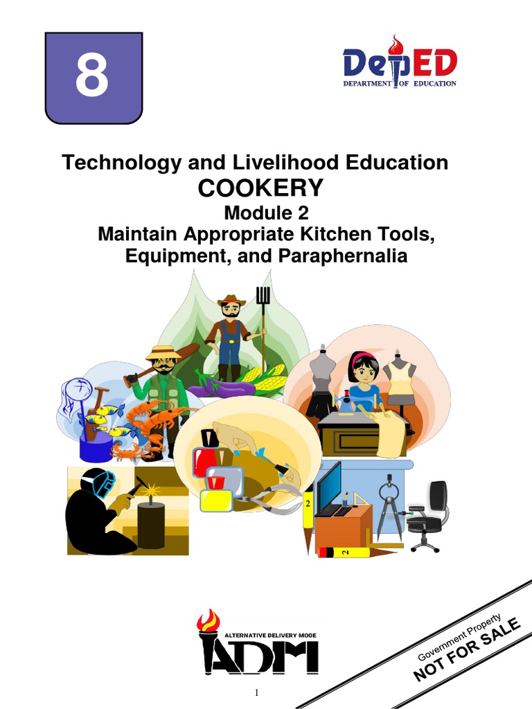 Cookery9 q1 Mod2 v3 | PDF | Disinfectant | Physical Sciences
