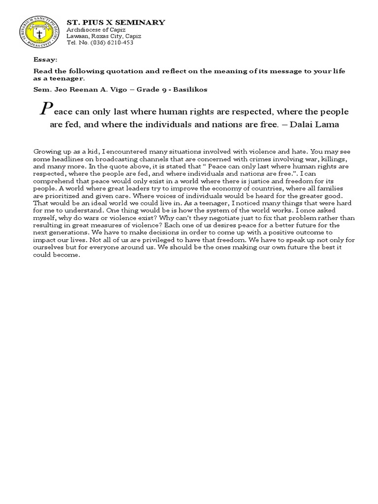 Grade-9 - Esp 4TH Quarter Exams | PDF