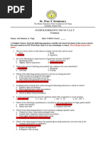 4th Quarter Cookery 9 Exam Answer Key | PDF | Custard | Desserts