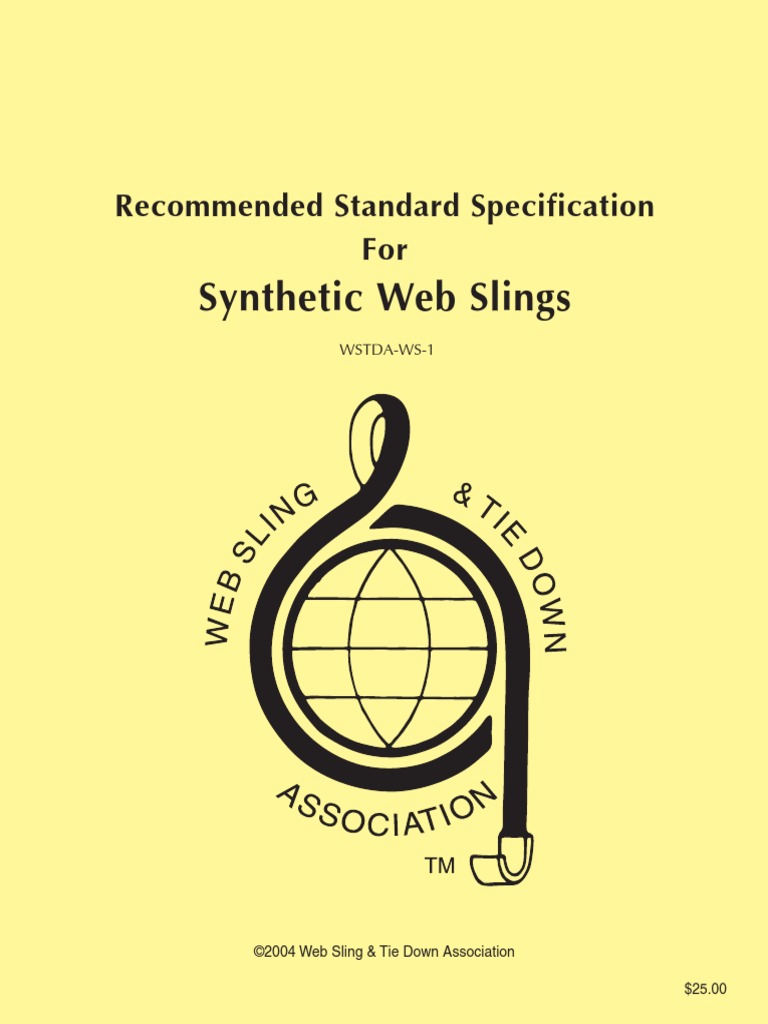 Wstda Standard Web Slings | PDF | Yarn | Loom