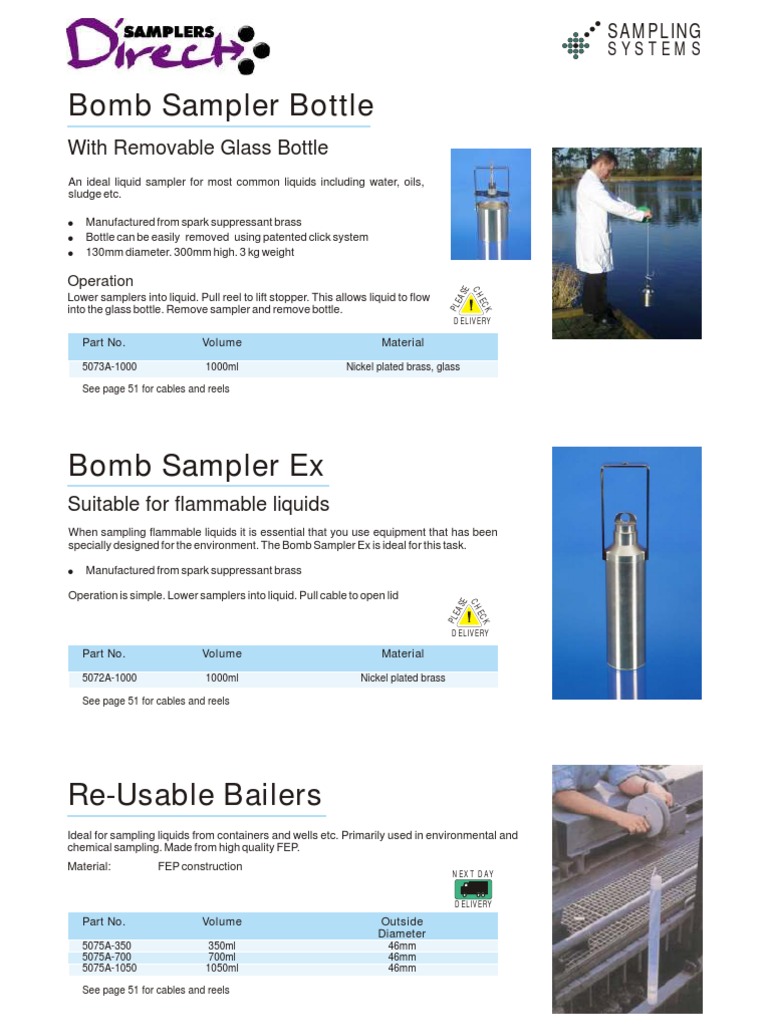 Bomb Sampler | PDF | Cable | Industries