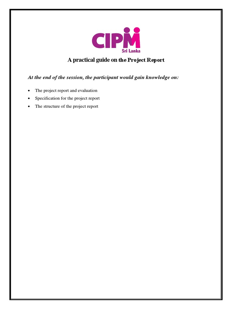 Project Report Guide for HRM Students | PDF | Human Resource Management ...