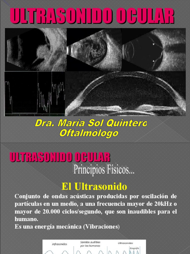Ecografía Ocular: Modos A y B | PDF | Sonido | Ultrasonido