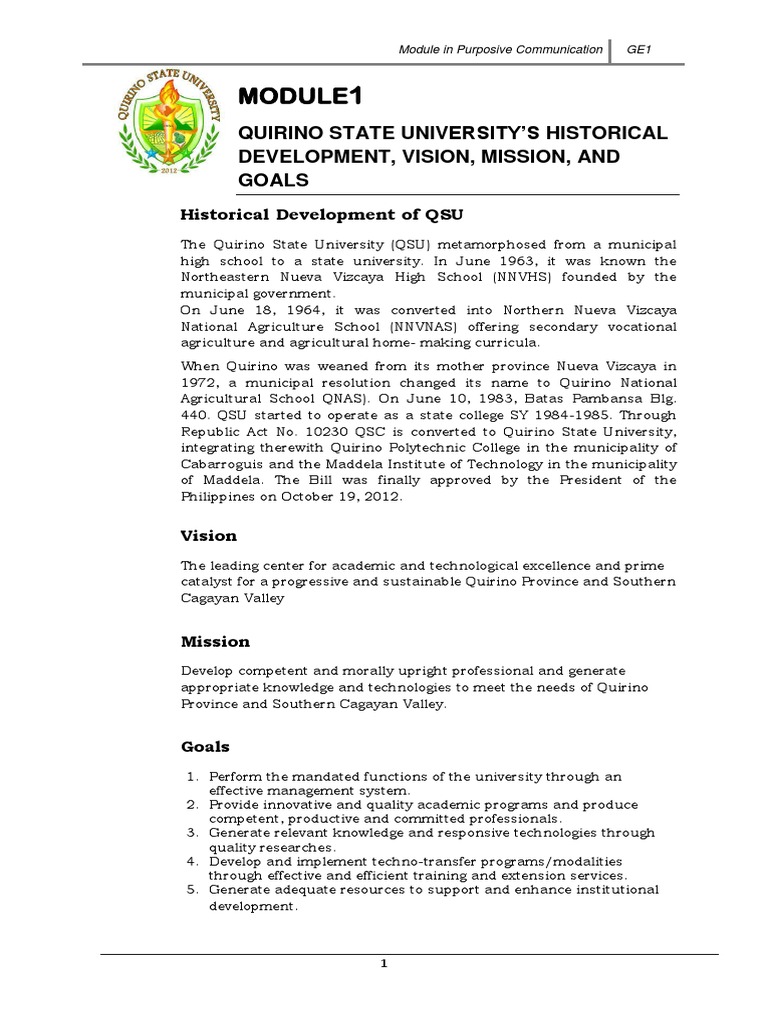 Module Purposive Comm Prelim | PDF | Communication | Body Language