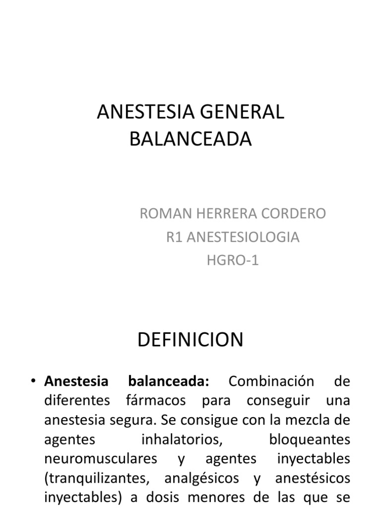 Anestesia General Balance Ada | PDF | Ciencia y matemáticas