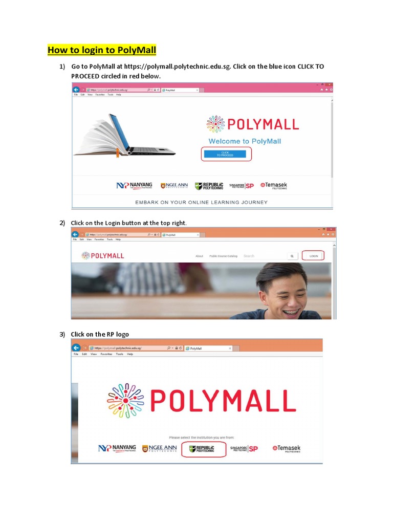 Instruc - PolyMall Login and Possible Errors | PDF | Internet Privacy ...