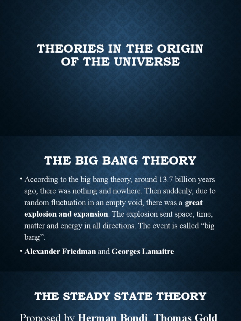 Theories of Universe Origin Explained | PDF