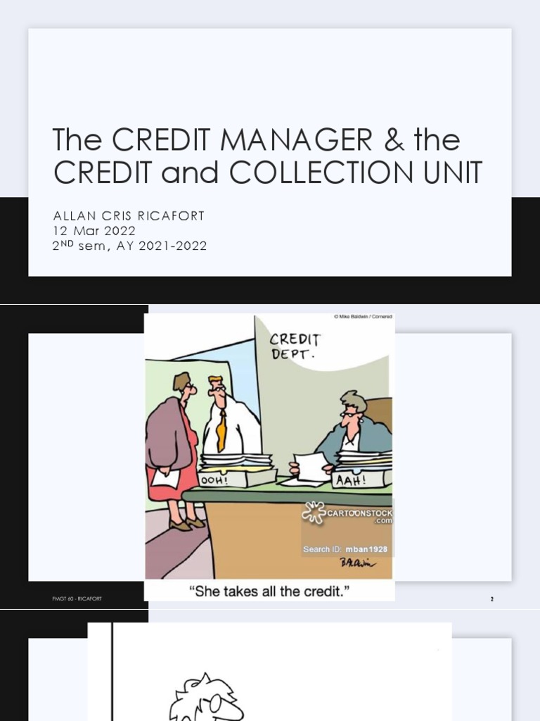 Module 2 - The Credit Manager & The Credit and Collection Unit | PDF ...
