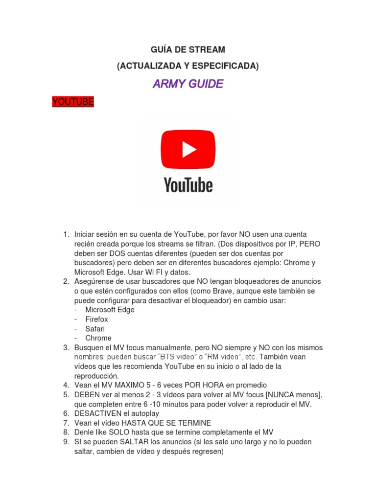 Guía de Stream Army | PDF | Streaming Media | Spotify