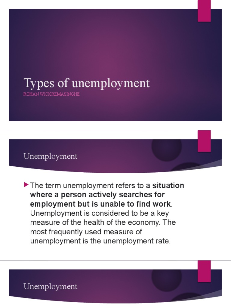 Types of Unemployment Explained | PDF | Unemployment | Cost Of Living