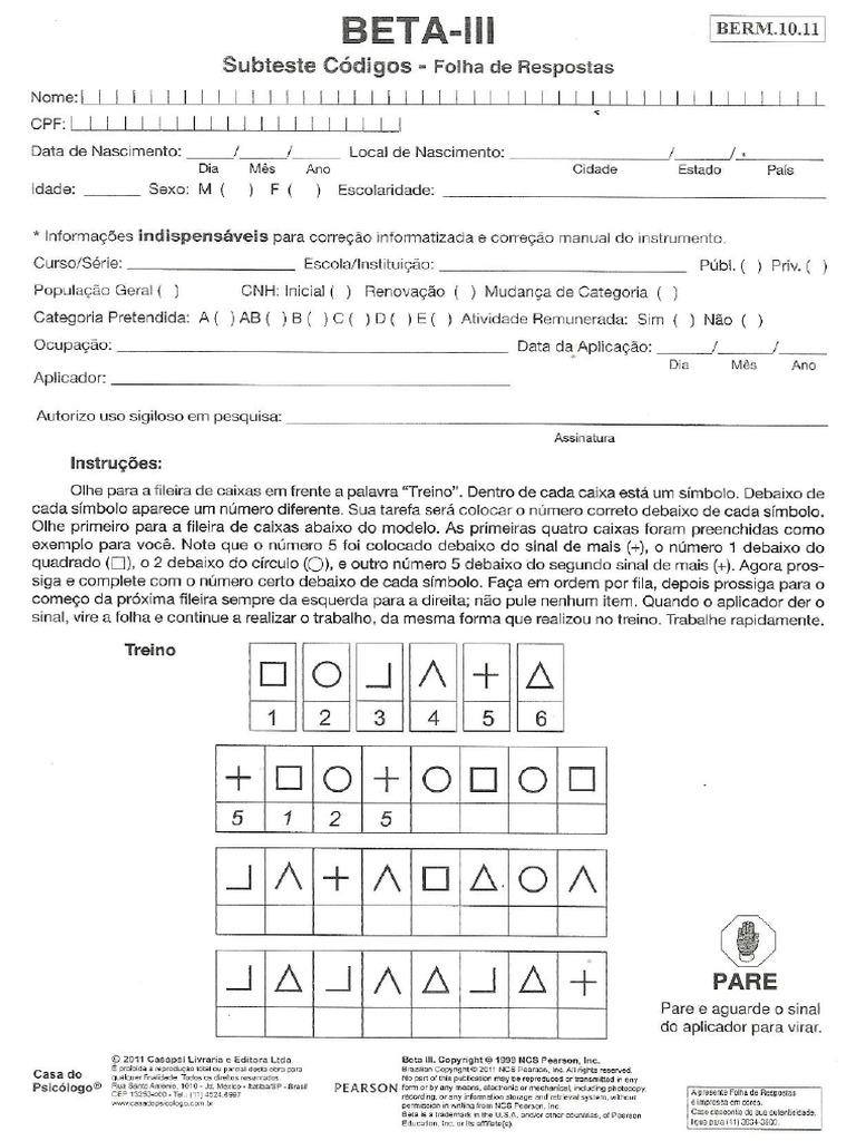 Beta III Codigos | PDF