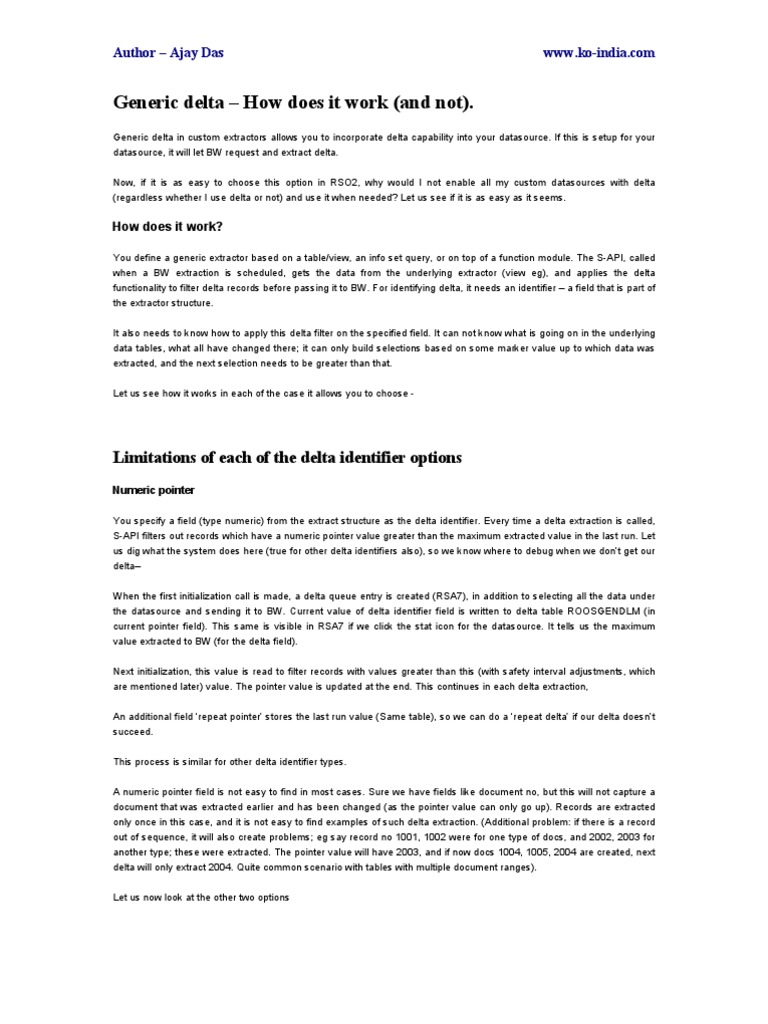 Generic Delta Explained | PDF | Pointer (Computer Programming) | Time