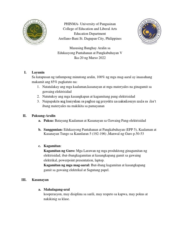 Final Combined Sucject Detailed Lesson Plan - IGNE | PDF