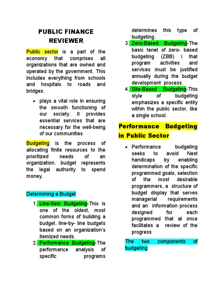 Understanding Public Sector Budgeting: A Guide to the Budgeting Process ...