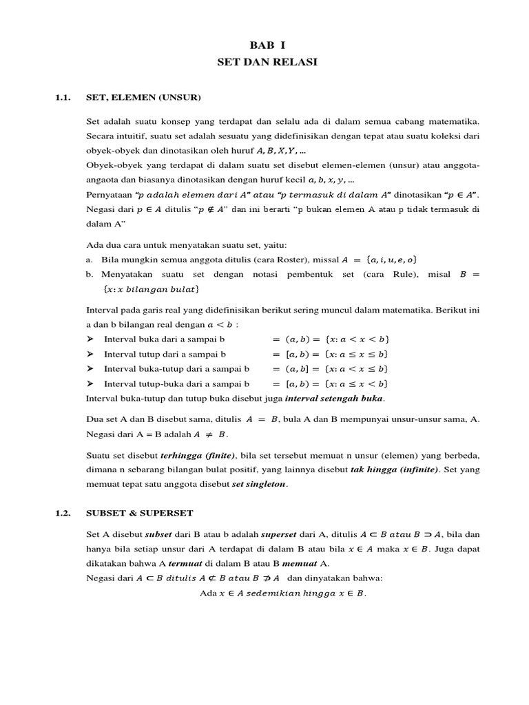 Set Dan Relasi | PDF