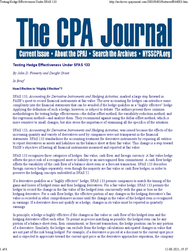 Basics of cva and impacts on hedge effectiveness testing _ hedge ...