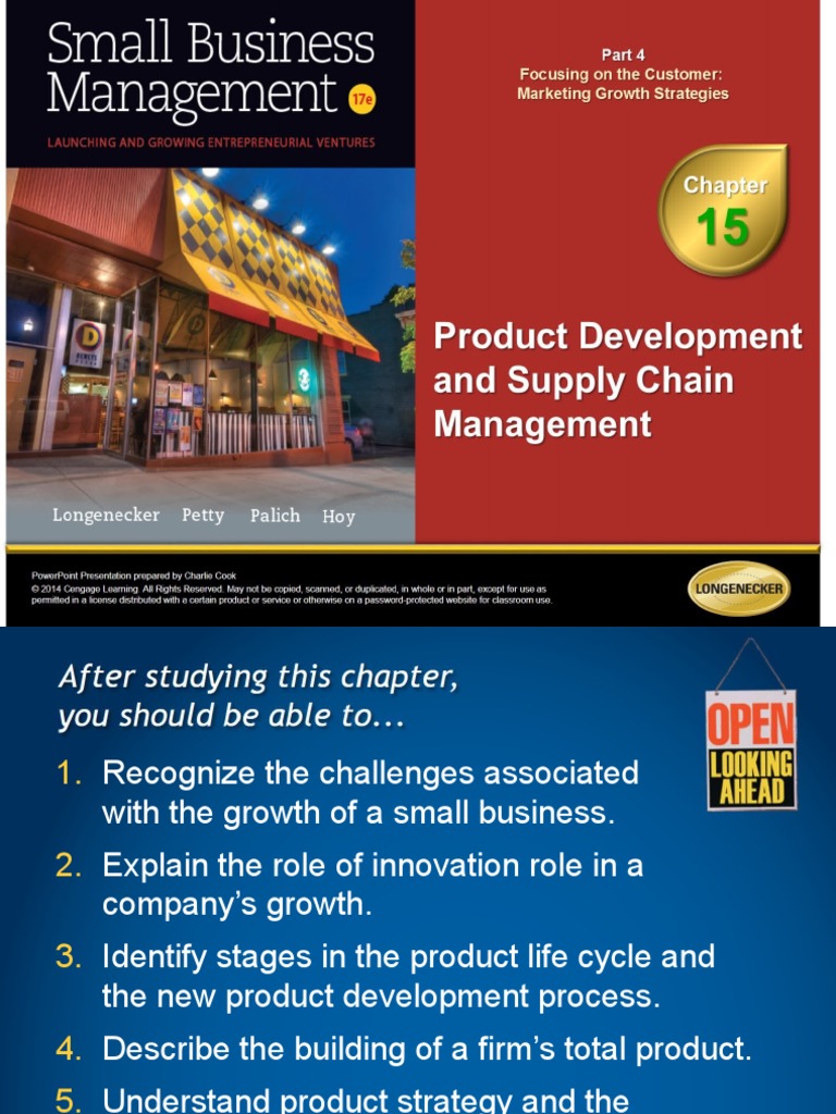 MGMT 206 - Longenecker CHP 15 Product Development and Supply Chain ...