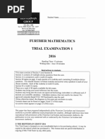 2016 VCAA Sample Exam 2 and Solutions | PDF