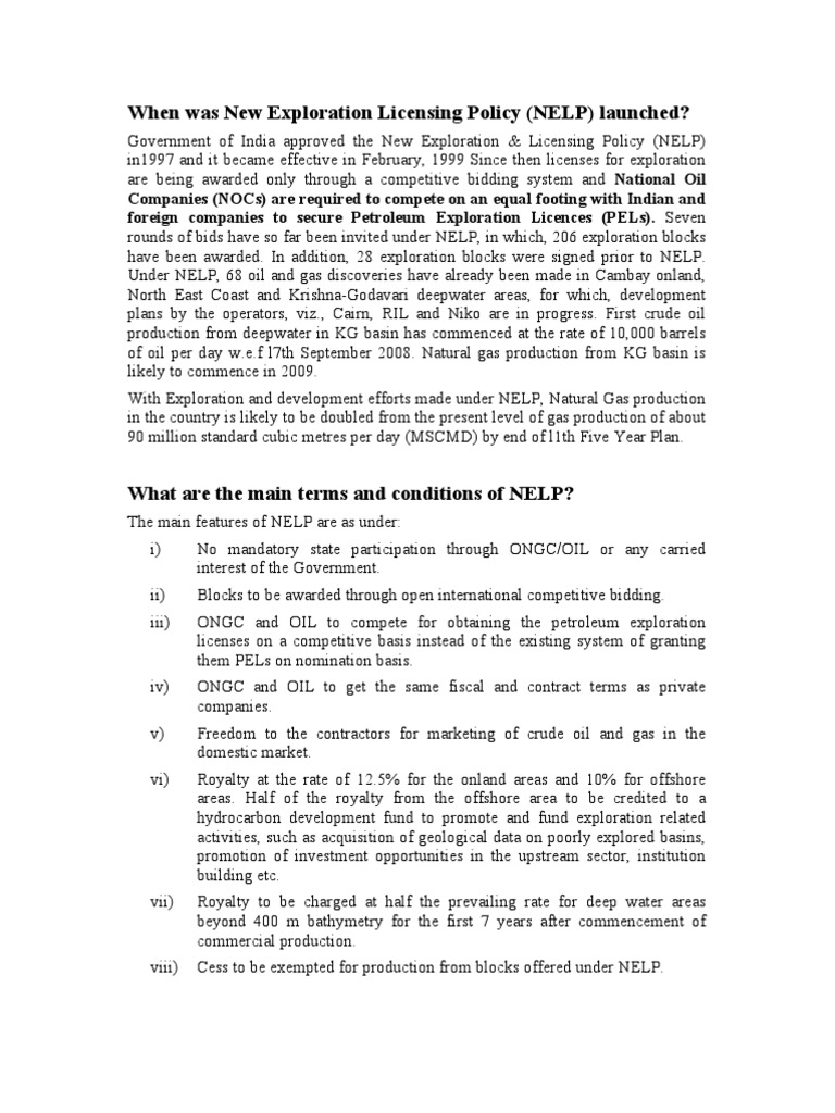 Nelp | PDF | Methane | Companies