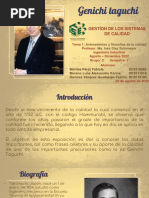 Genichi Taguchi Biografia y Aportaciones Al Control de Calidad | PDF ...