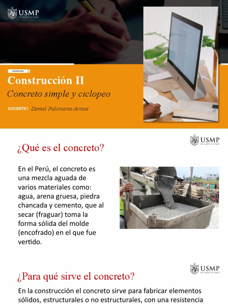Módulo 1 - 02 Concreto Simple | PDF | Hormigón | Cemento