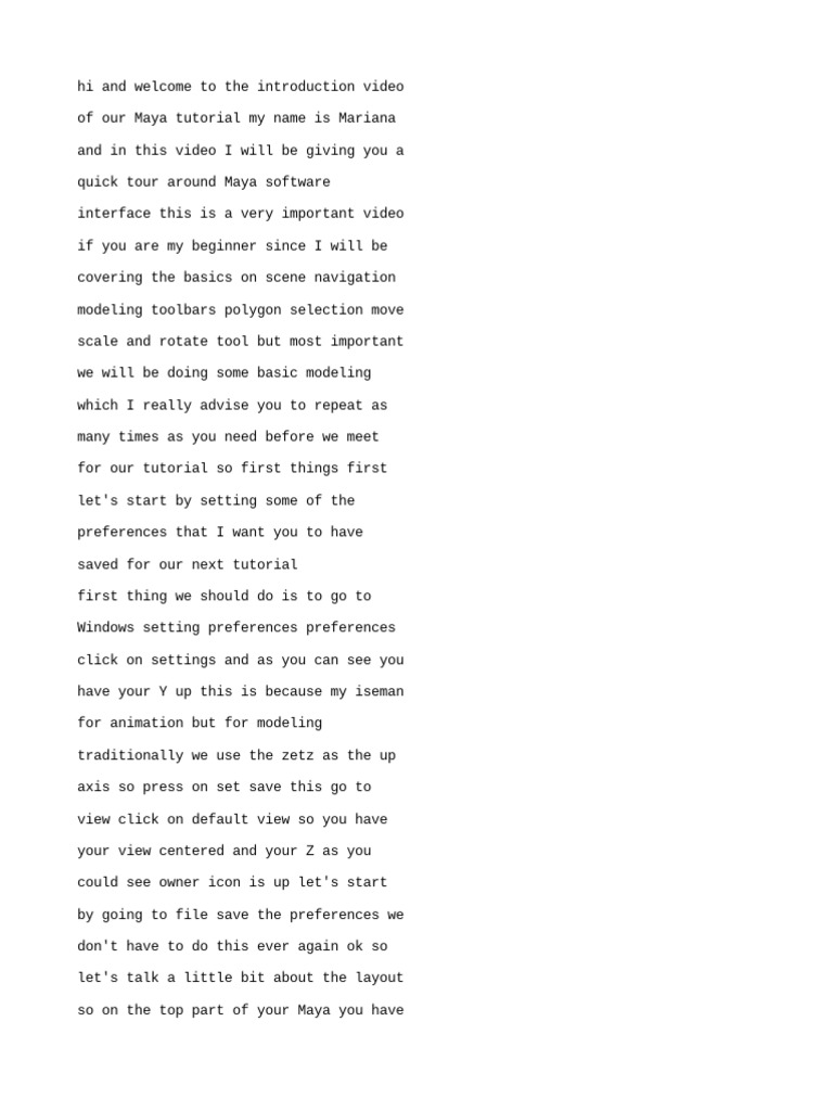 Beginner's Guide to Maya Interface | PDF | Icon (Computing) | Autodesk Maya