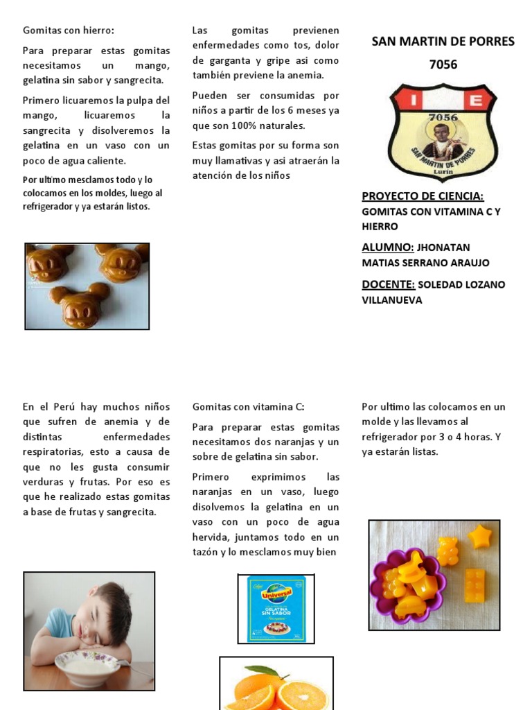 Gomitas Con Hierro | PDF | Salud y bienestar