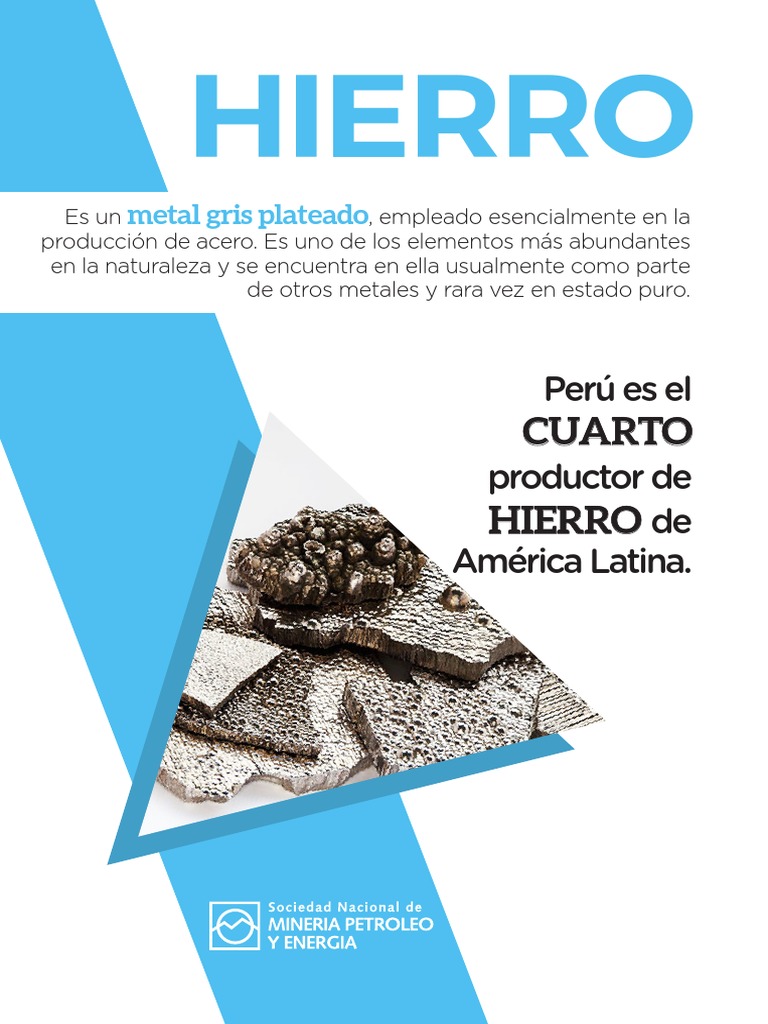 Snmpe Diptico Hierro 2019 | PDF | Hierro | Acero