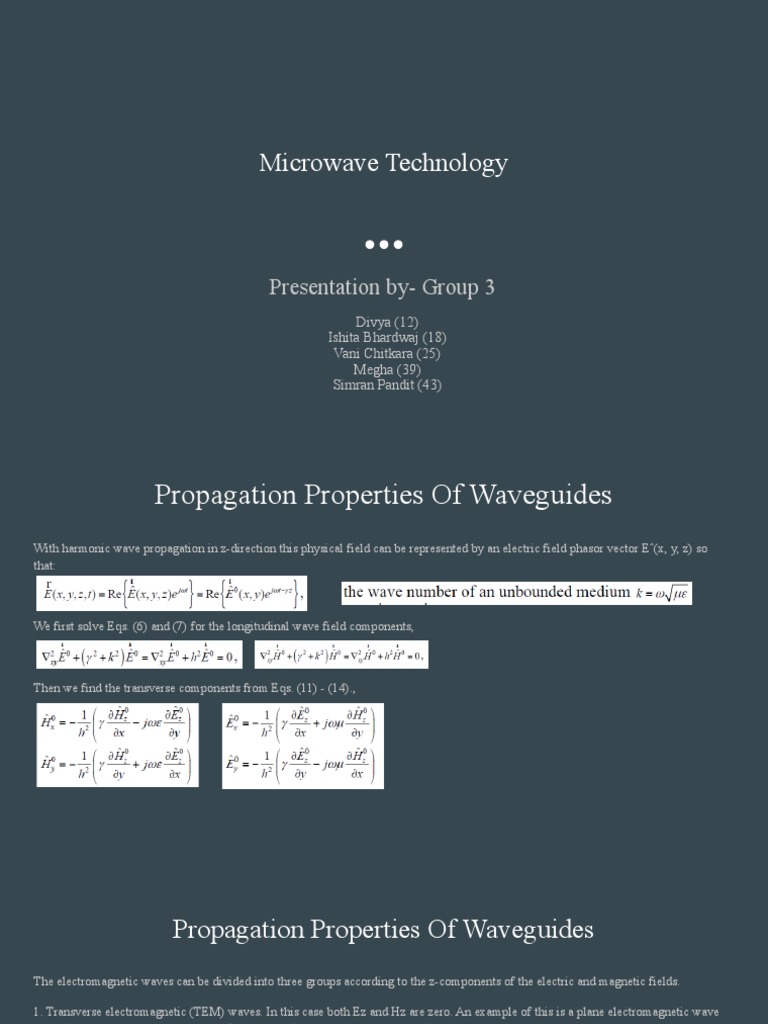 Waveguide Propagation and Losses Explained | PDF | Waveguide | Waves