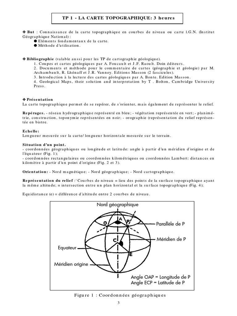 TP Geo Morpho | PDF | Topographie | Géophysique