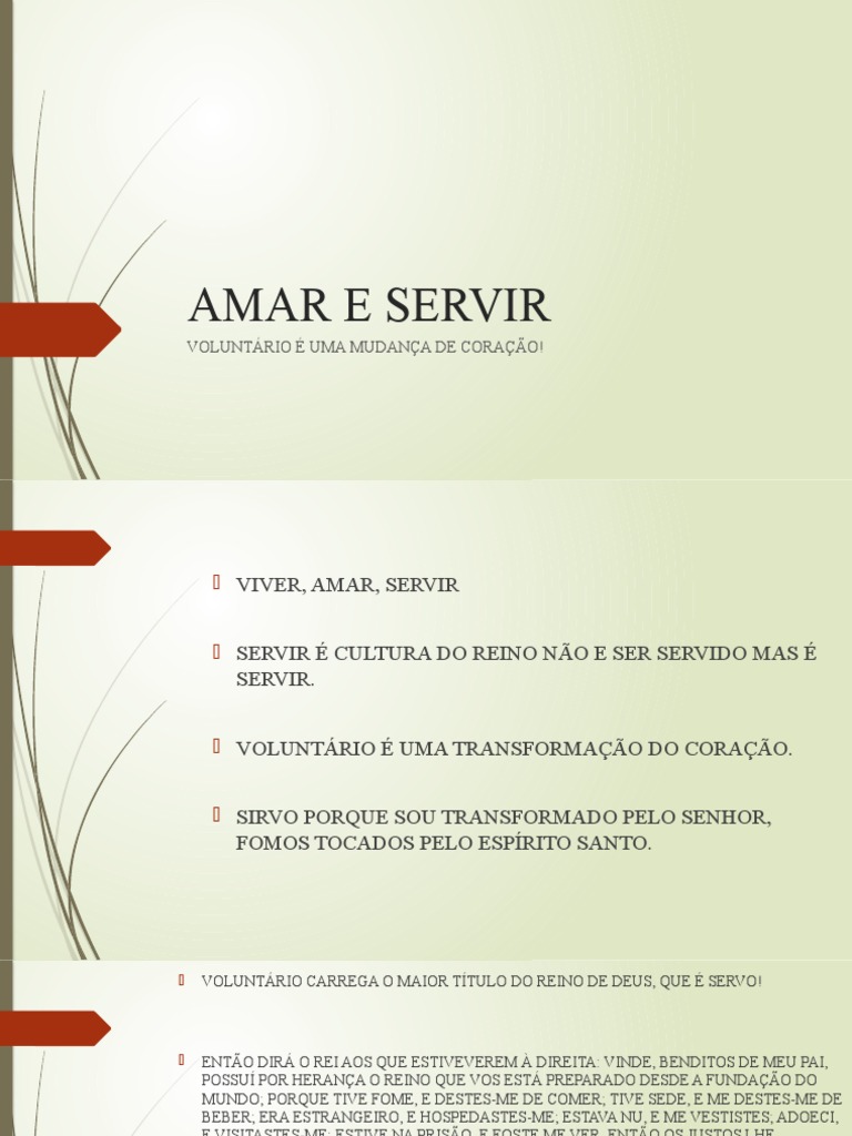 Amar e Servir | PDF | Jesus
