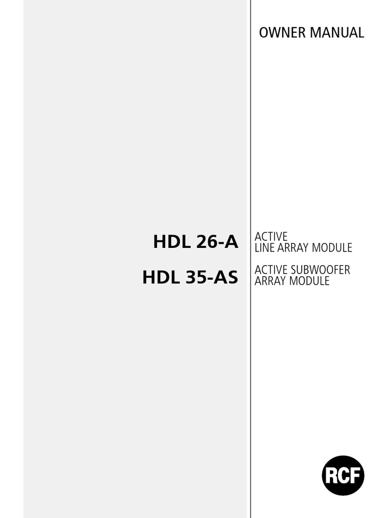 HDL 35-AS Owner Manual | PDF | Strength Of Materials | Yield (Engineering)