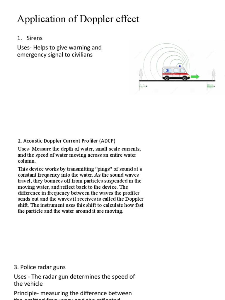 Application of Doppler Effect | PDF