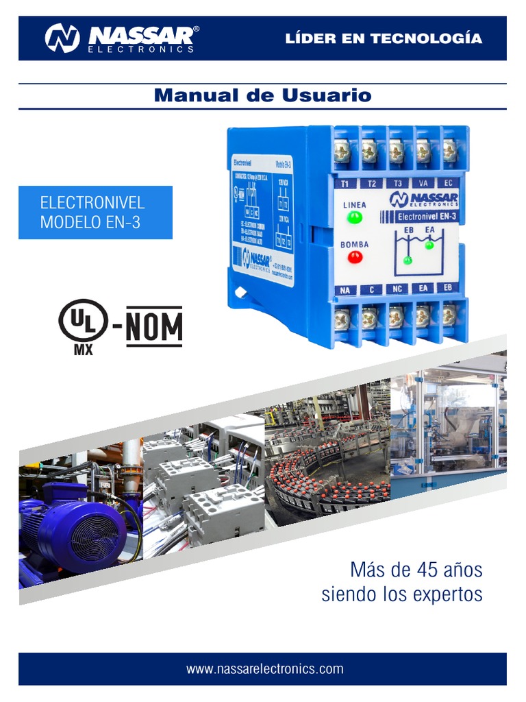 Manual Electronivel EN-3: Instalación y Uso | PDF | Diodo emisor de luz ...