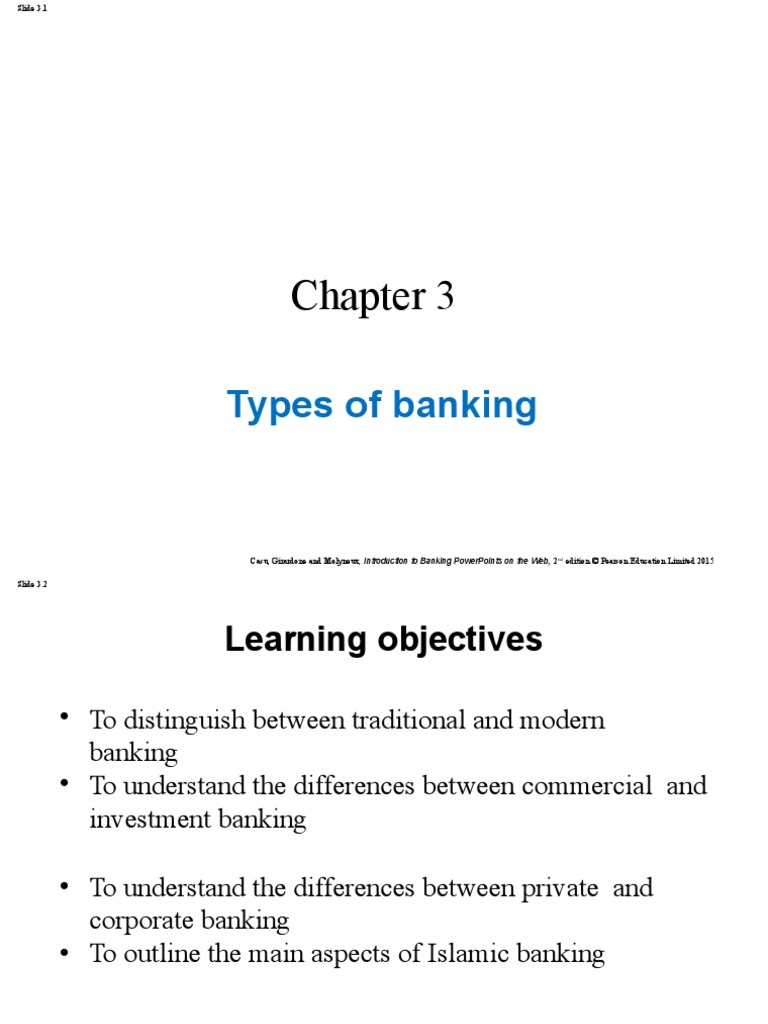 CH3 Types of Banks | PDF | Islamic Banking And Finance | Banks
