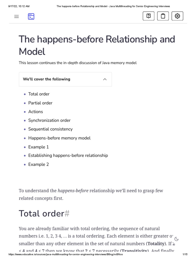 3.the Happens-Before Relationship and Model - Java Multithreading For Senior Engineering ...