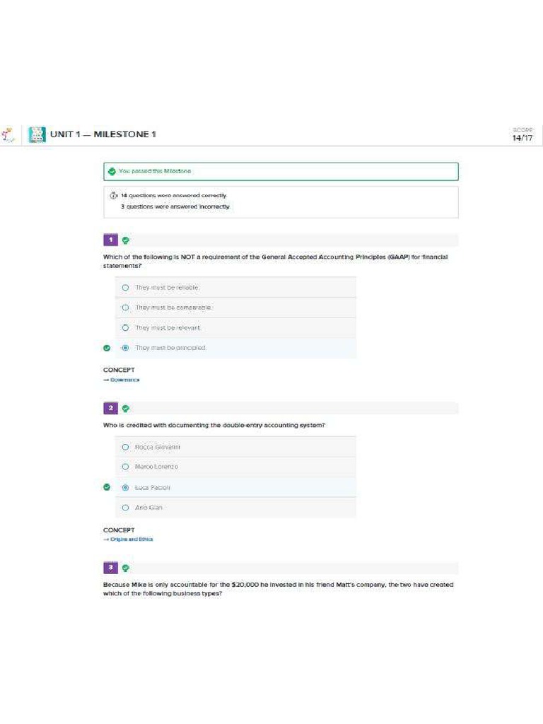 Sophia Accounting Milestone 1 Pdf