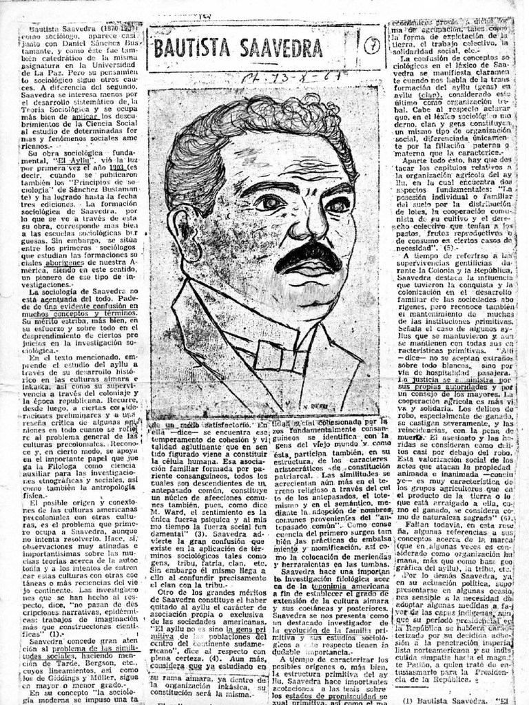 Bautista Saavedra | PDF