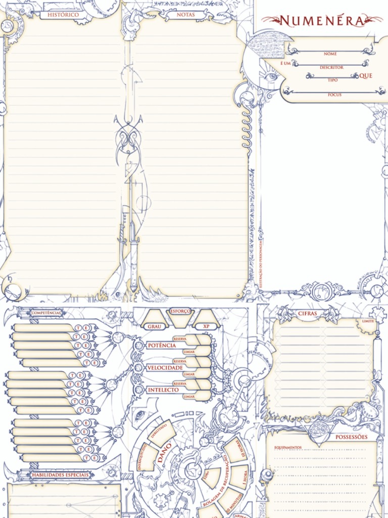 numenera-ficha-de-personagem-editavel | PDF