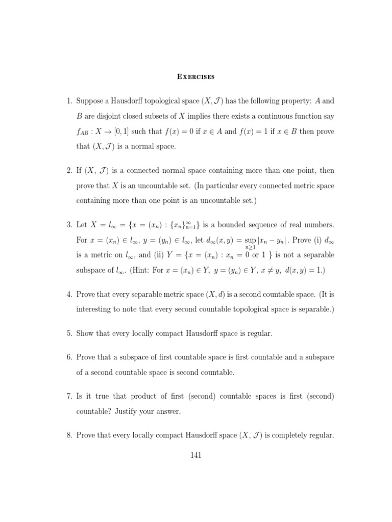 Chap5 Exercise | PDF | Metric Space | Spacetime