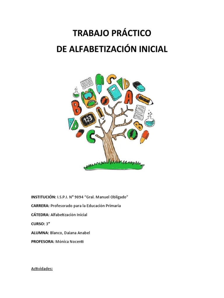 Alfabetización Inicial | PDF | Literatura | Método de enseñanza
