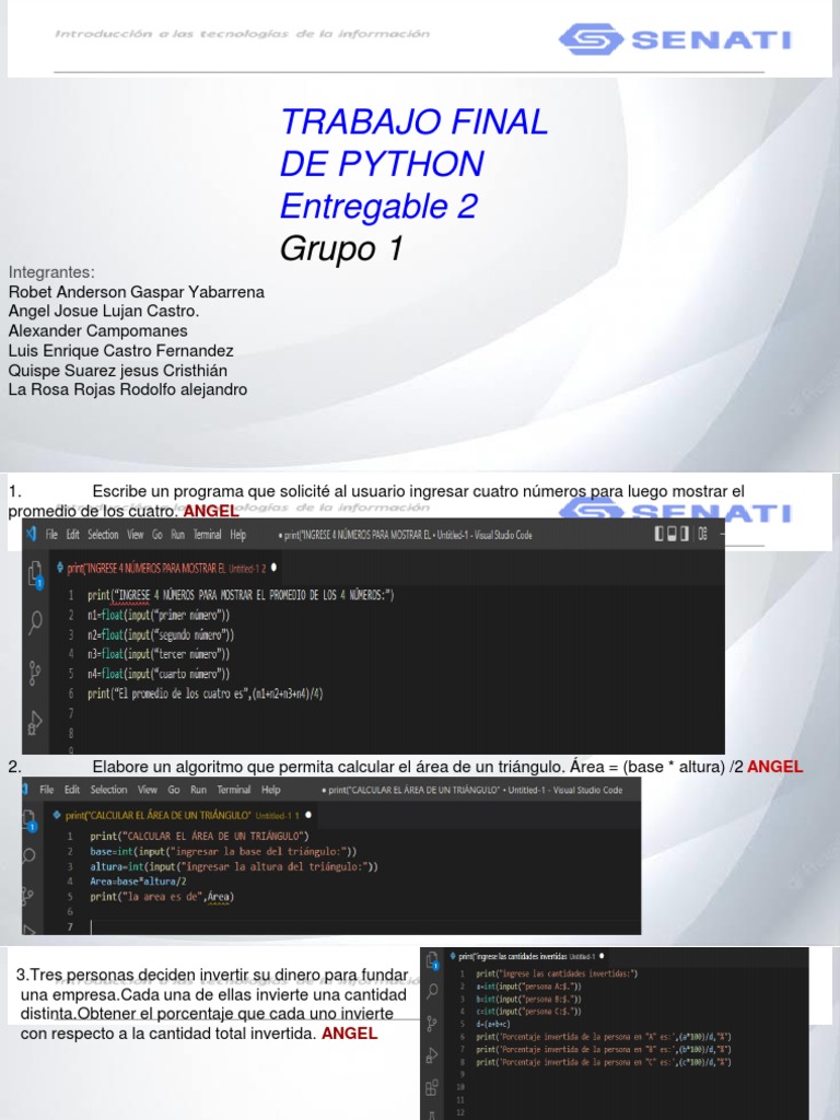 Trabajo Final de Python | PDF