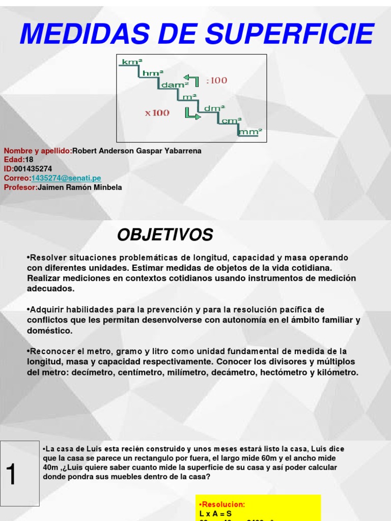 Medidas de Superficie | PDF | Metrología