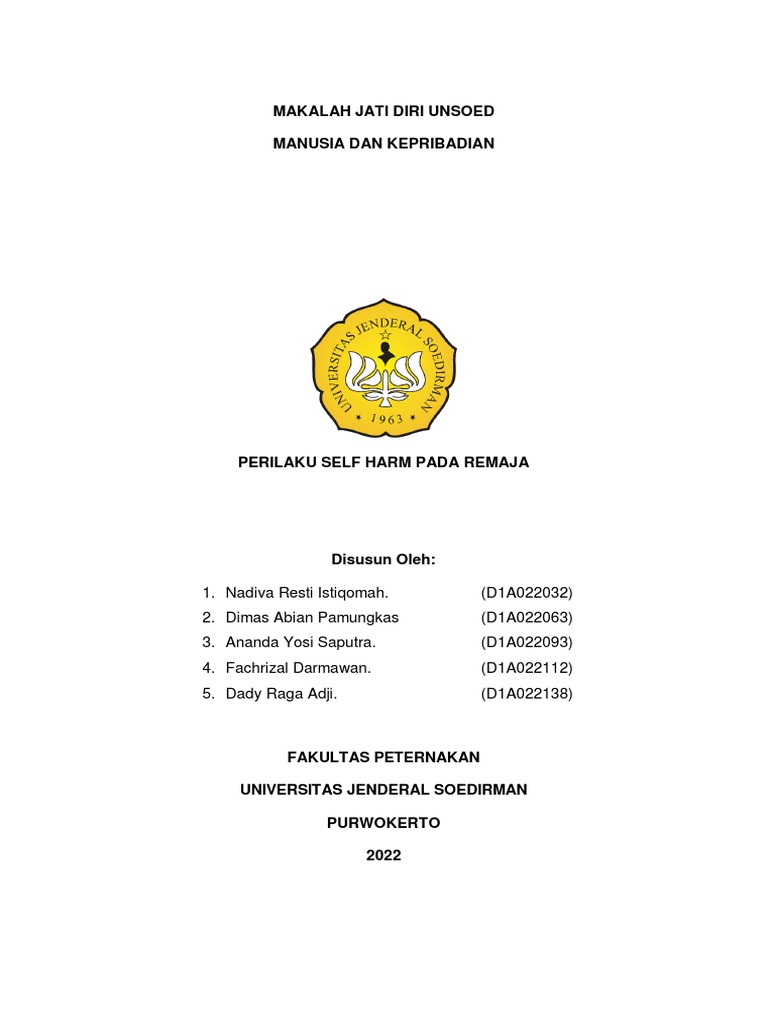 Makalah Jati Diri Unsoed | PDF