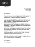 Sample NSS Letter | PDF