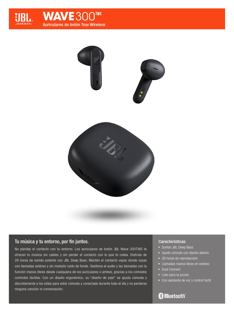 JBL Wave 300TWS | PDF | Bluetooth | Auriculares