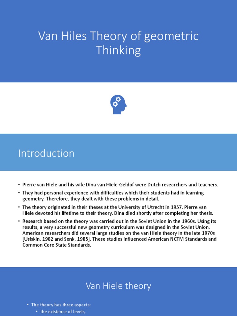 Van Hiele Levels of Geometric Thinking | PDF | Geometry | Cognitive ...