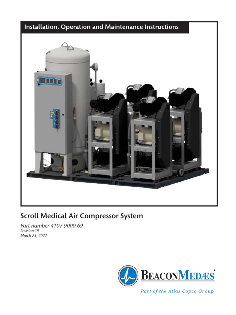 BMED Scroll Medical Air Compressor System NFPA Instruction Book ...