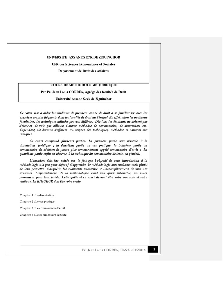 Méthodologie Juridique pour Étudiants | PDF | Justice | Crime et violence