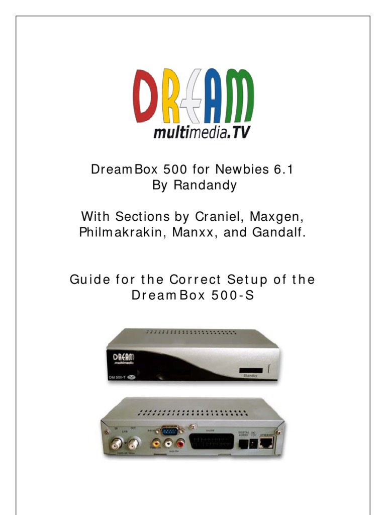 Dreambox 500 For Newbies 6.1 | PDF | Ip Address | Microsoft Windows